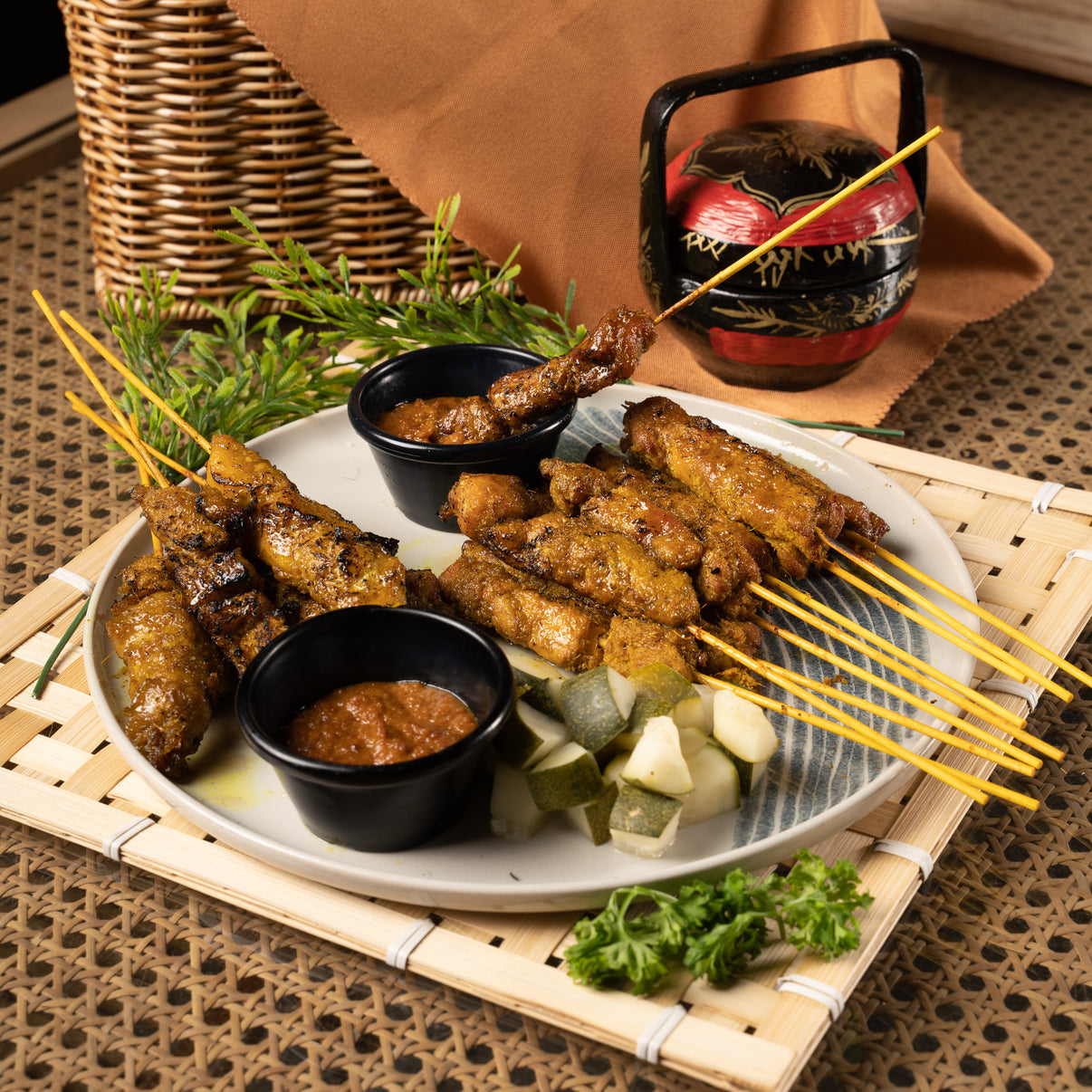 Melaka Satay Platter – Kampung Dining